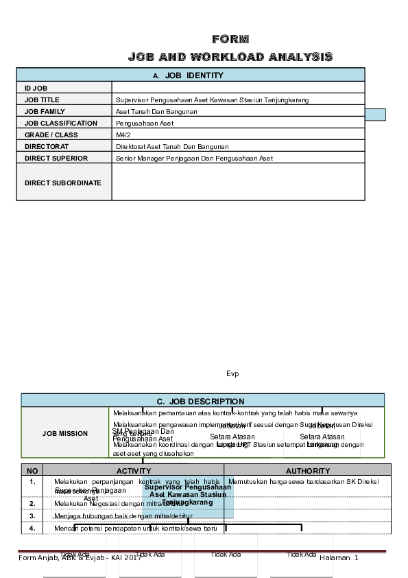 (DOC) FORM JOB AND WORKLOAD ANALYSIS