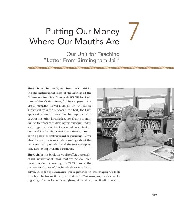 (PDF) Our Unit for Teaching Letter from Birmingham Jail