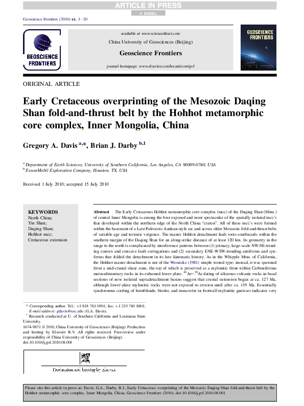(PDF) Geometric and temporal evolution of an extensional detachment ...