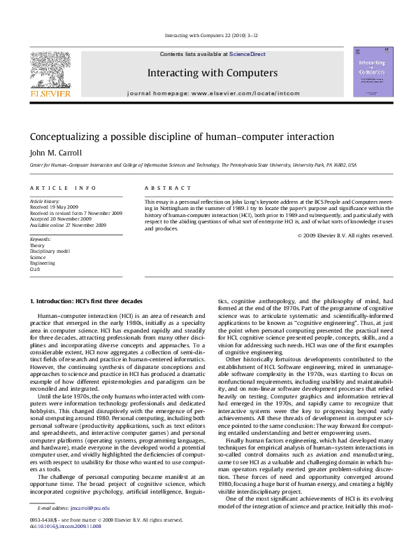 (PDF) A systematic review of the literature in nature on human-computer interaction: Preliminary ...