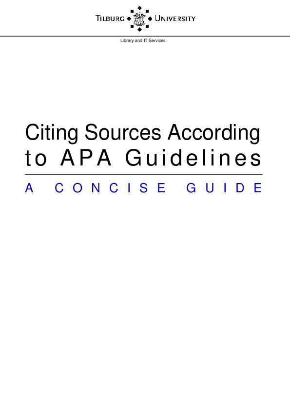 (PDF) Library and IT Services Citing Sources According