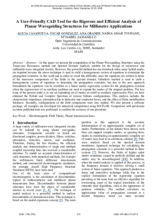 (PDF) A user-friendly CAD tool for the Rigorous and Efficient Analysis ...