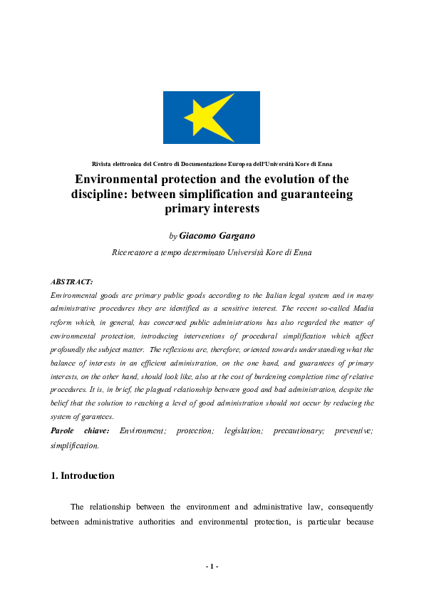 (PDF) Inspection of Observance of Environmental Protection Regulations ...