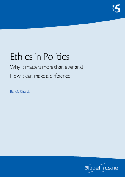 (PDF) Ethics in Politics Why it matters more than ever and How it can ...