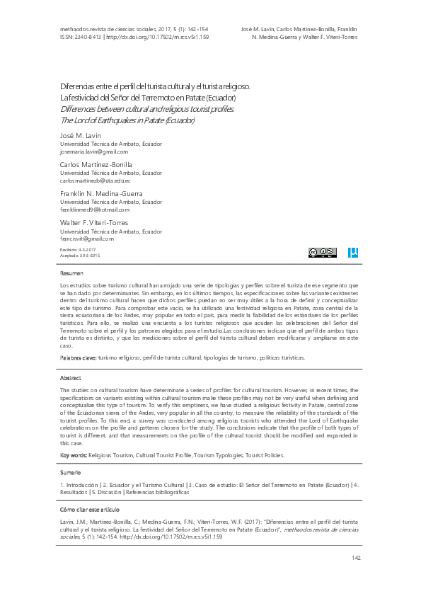 (PDF) LAVÍN, JOSÉ M.; MARTÍNEZ-BONILLA, Carlos; MEDINA-GUERRA, Franklin ...