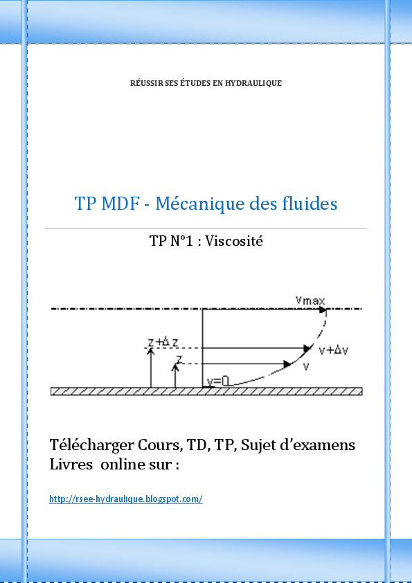 (PDF) TP MDF N°1- viscosité