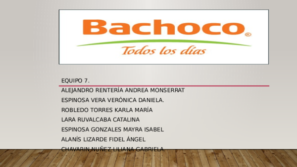 (PPT) Presentación BACHOCO