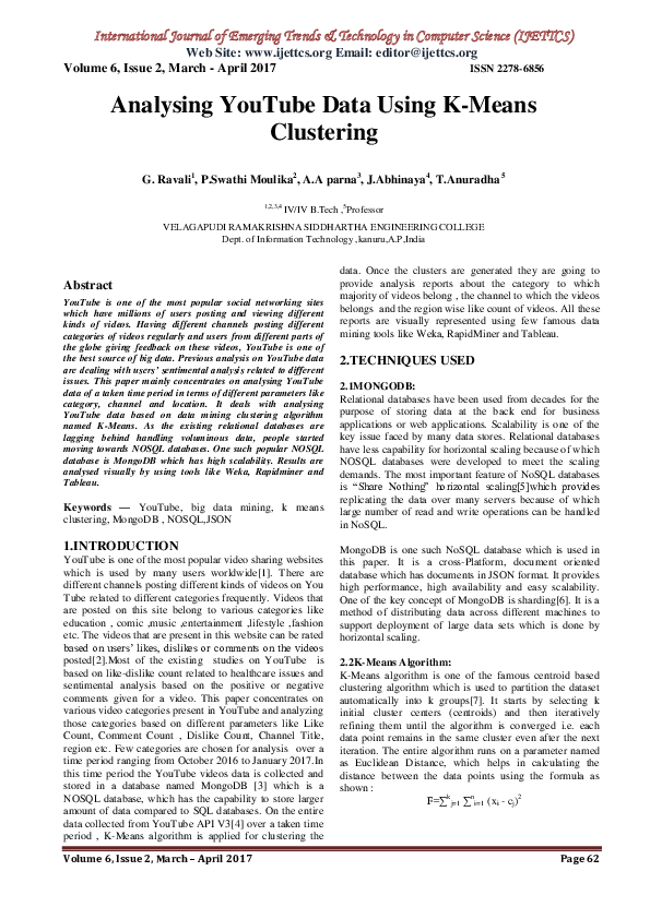 cluster analysis tutorial youtube