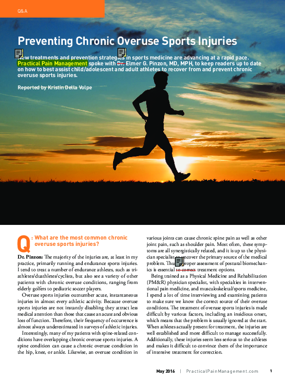 (PDF) Q : What are the most common chronic overuse sports injuries