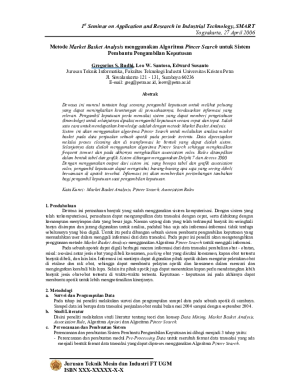 (PDF) ASOSIASI DATA MINING MENGGUNAKAN ALGORITMA FP-GROWTH UNTUK MARKET ...