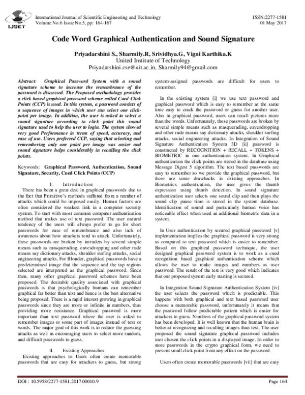 (PDF) Code Word Graphical Authentication and Sound Signature ...