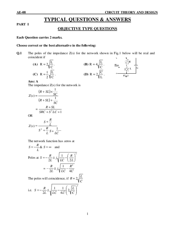 PDF AE 08 CIRCUIT THEORY AND DESIGN OBJECTIVE TYPE QUESTIONS Indrajeet Gajbhiye Academia edu pdf-ae-08-circuit-theory-and-design-objective-type-questions-indrajeet-gajbhiye-academia-edu