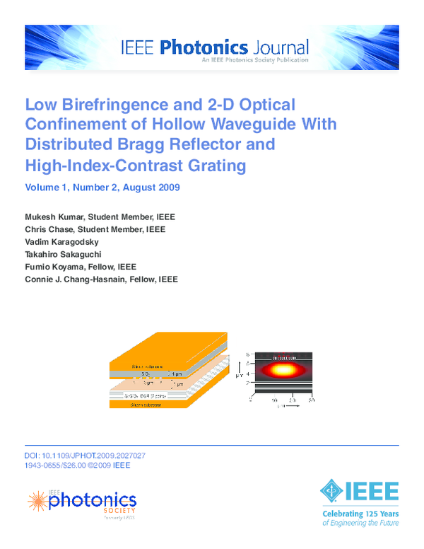 (PDF) Broad band and low loss mid-IR flexible hollow waveguides | Moshe ...