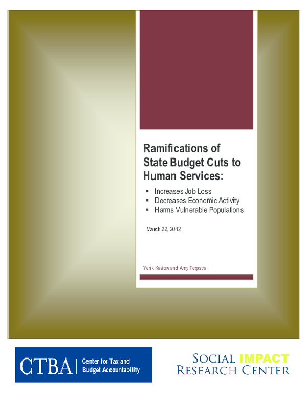 (PDF) Ramifications of State Budget Cuts to Human Services: Increases ...