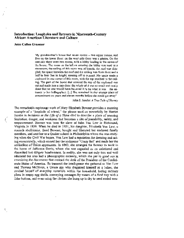 (PDF) Introduction: Loopholes and Retreats in Nineteenth-Century ...