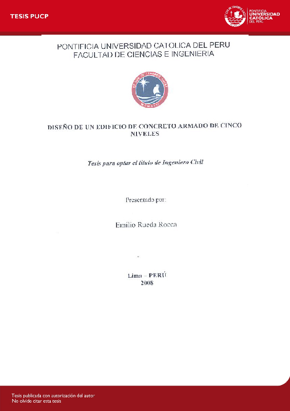 (PDF) RUEDA ROCCA EMILIO EDIFICIO CONCRETO ARMADO CINCO NIVELES