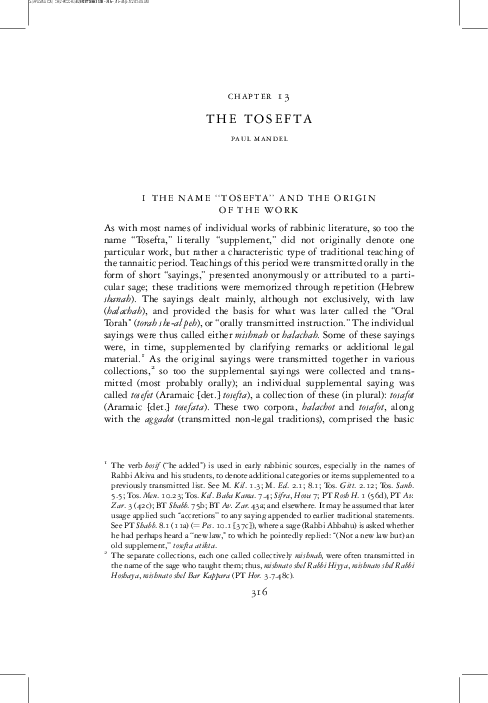 (PDF) The Tosefta