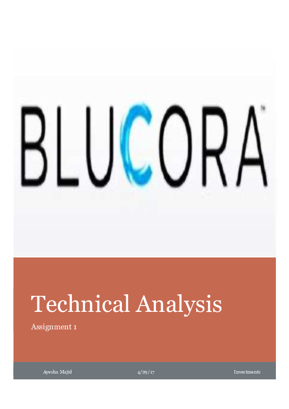 (PDF) Technical Analysis of Blucora Inc.