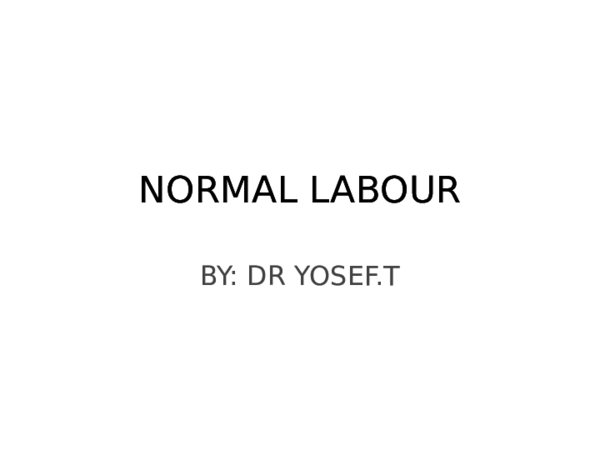 (PPT) Normal labor