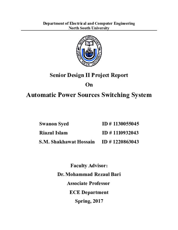 (DOC) Automatic Power Sources Switching System