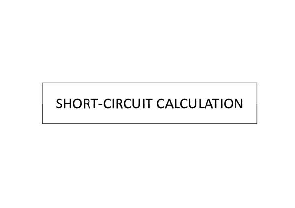 (PDF) SHORT-CIRCUIT CALCULATION SHORT-CIRCUIT CALCULATION