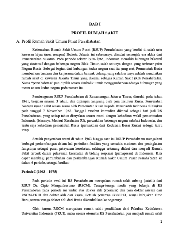 (DOC) BAB I PROFIL RUMAH SAKIT