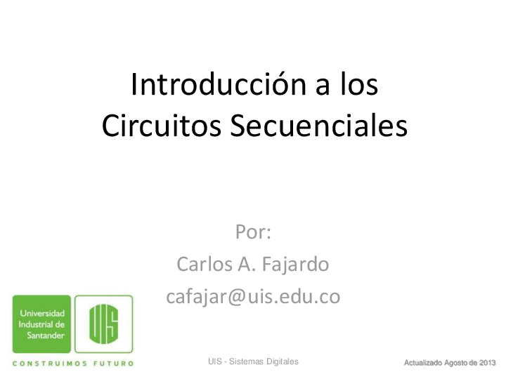 (PDF) Introducción a los Circuitos Secuenciales