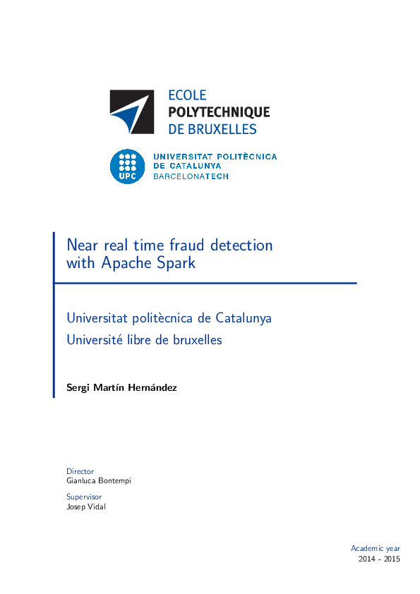 Pdf Near Real Time Fraud Detection With Apache Spark