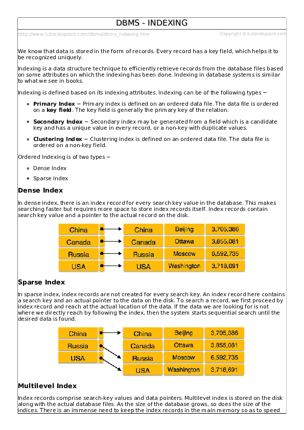 (PDF) DBMS -INDEXING DBMS -INDEXING