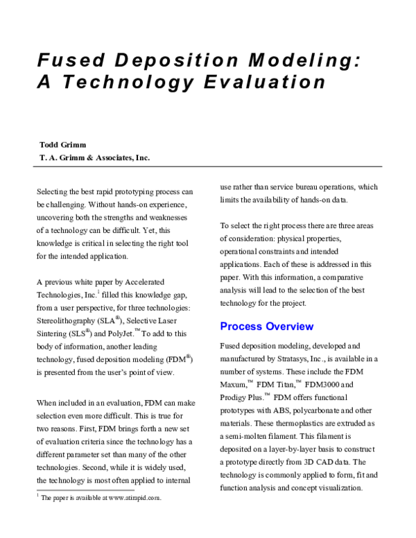 (PDF) Fdm white paper