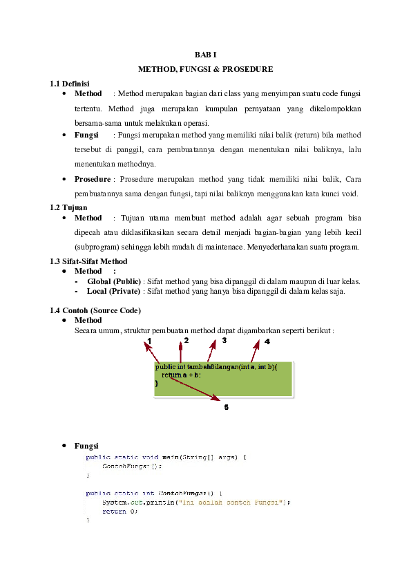 (DOC) BAB I METHOD, FUNGSI & PROSEDURE | Ulfah Nurfahmiyati - Academia.edu