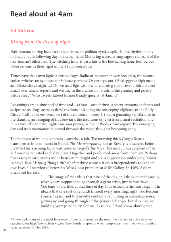 (PDF) Read aloud at 4am