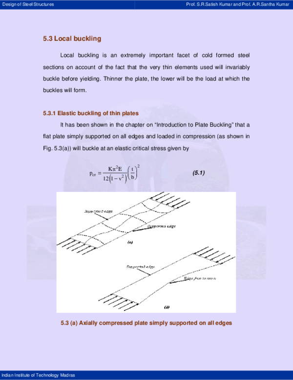 (PDF) Local buckling