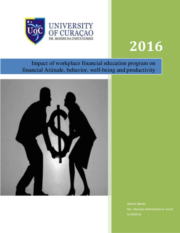(PDF) Impact of workplace financial education program on financial ...