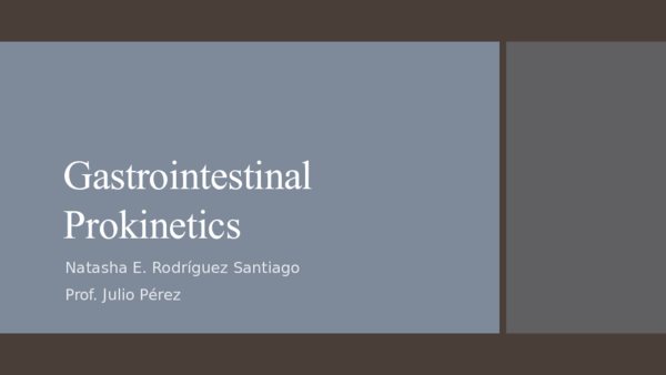 (PPT) Gastrointestinal Prokinetics