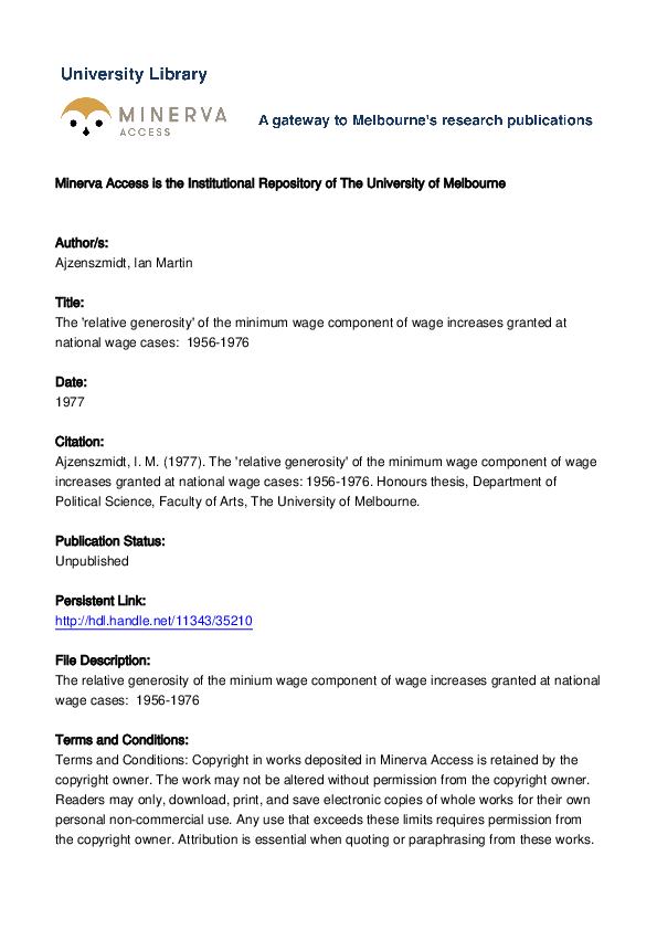 Pdf Wage Thesis