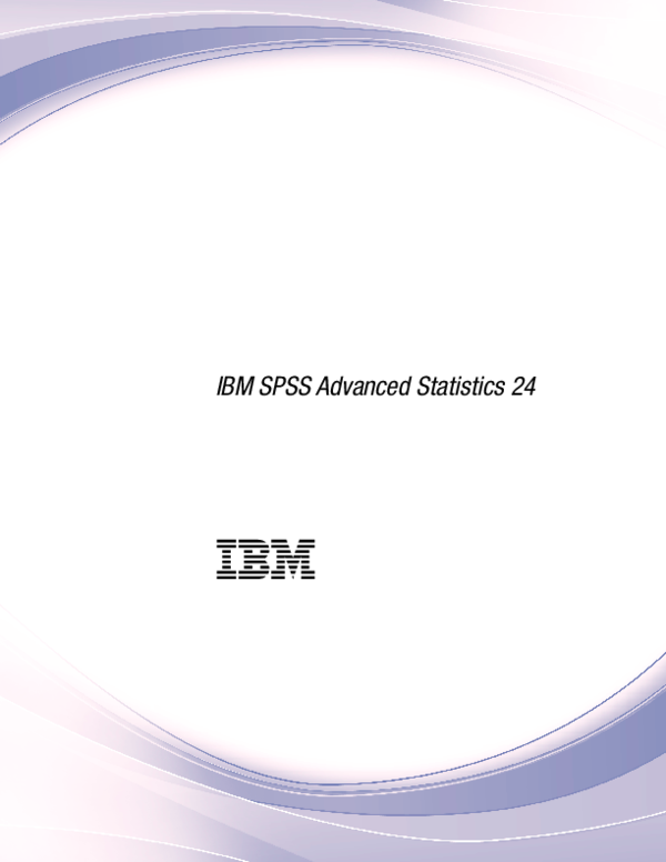 (PDF) IBM SPSS Advanced Statistics