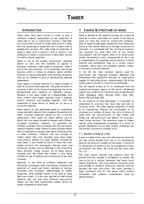 (PDF) Timber course notes | A Rahat - Academia.edu