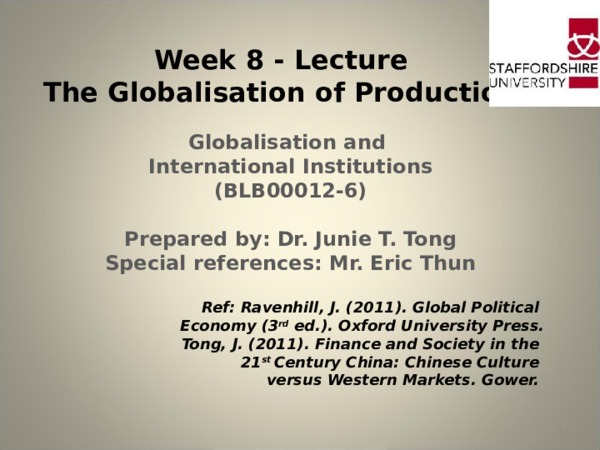 (PPT) Globalisation of Production.ppt