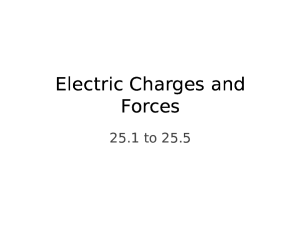 (PPT) Electric charges and forces power points.pptx