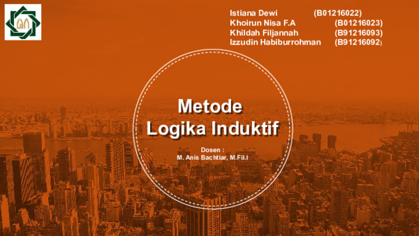 (PPT) logika induktif