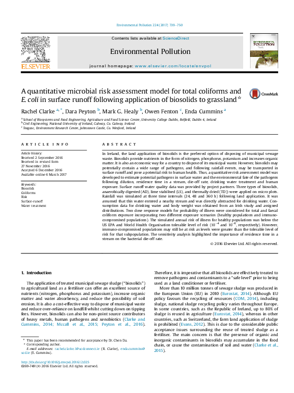 (PDF) A quantitative microbial risk assessment model for total ...