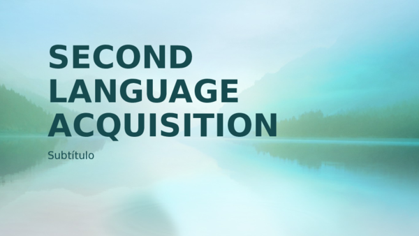 (PPT) SECOND LANGUAGE PPT