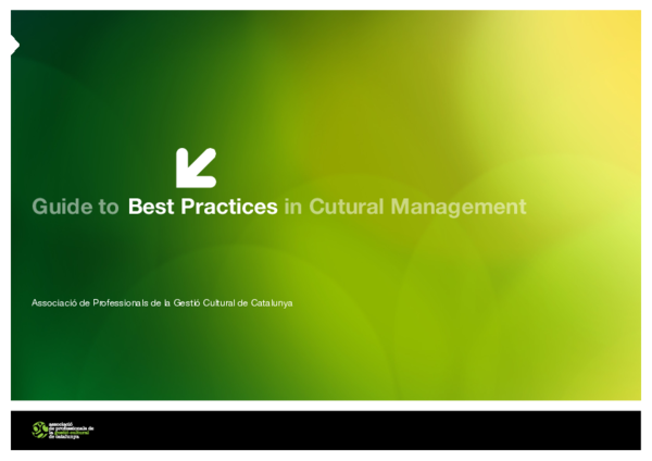 (PDF) Guide to in Cutural Management Best Practices Associació de ...