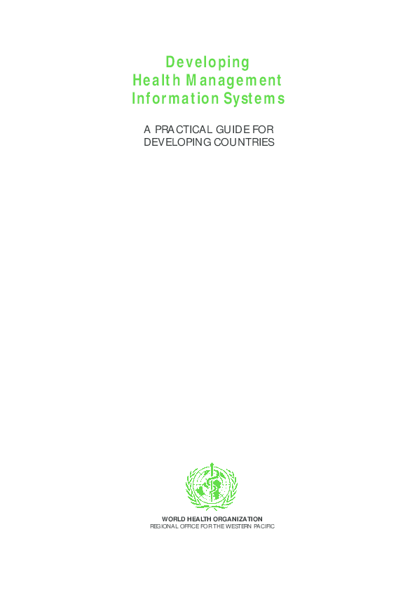 (PDF) Developing Health Management Information Systems A PRACTICAL ...