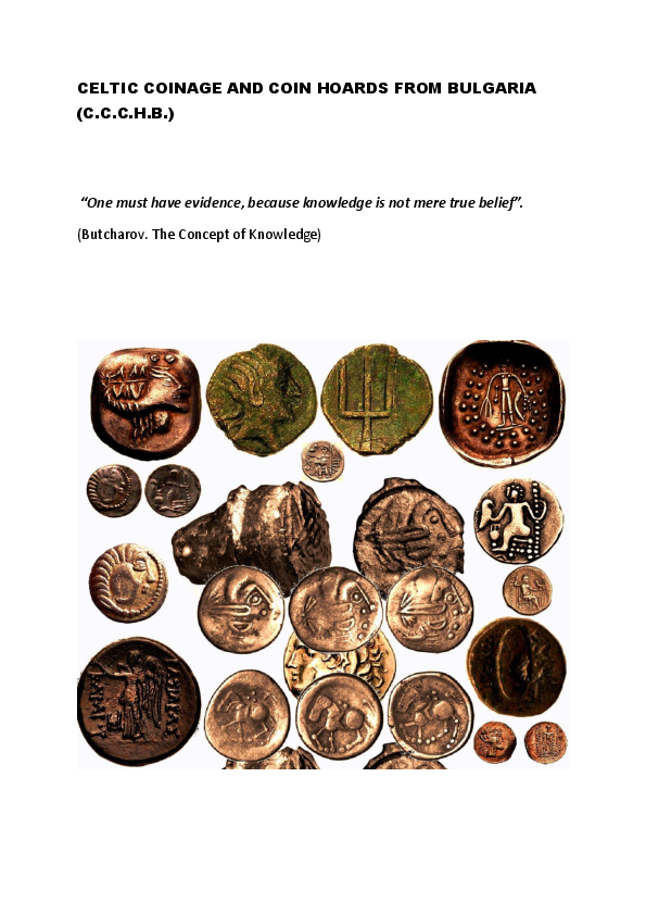 (PDF) C.C.C.H.B. (CELTIC COINAGE AND COIN HOARDS FROM BULGARIA)