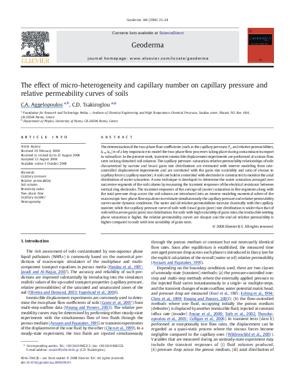 (PDF) The effect of micro-heterogeneity and capillary number on ...
