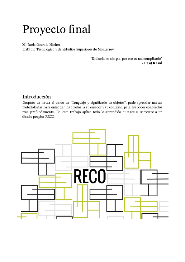 (PDF) PROYECTO FINAL - RECO