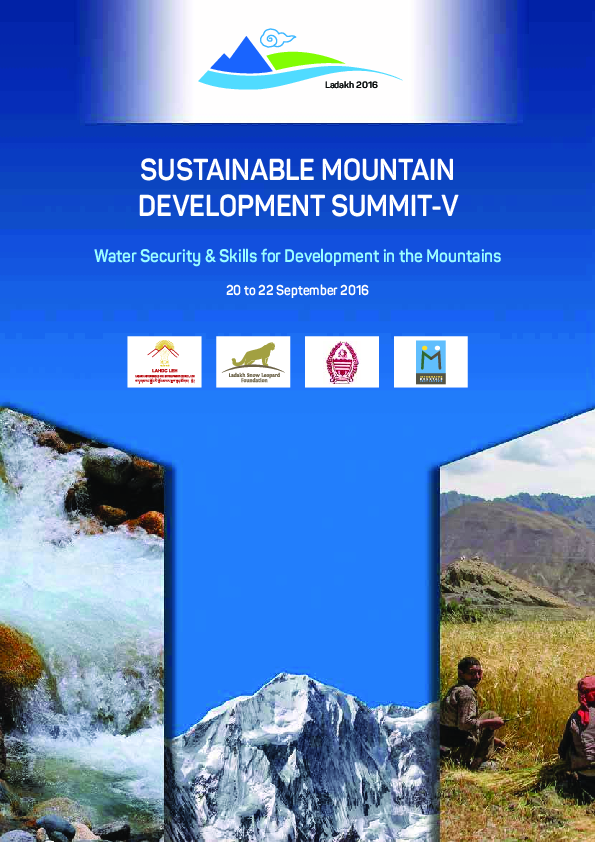 (PDF) SUSTAINABLE MOUNTAIN DEVELOPMENT SUMMIT-V Water Security & Skills ...