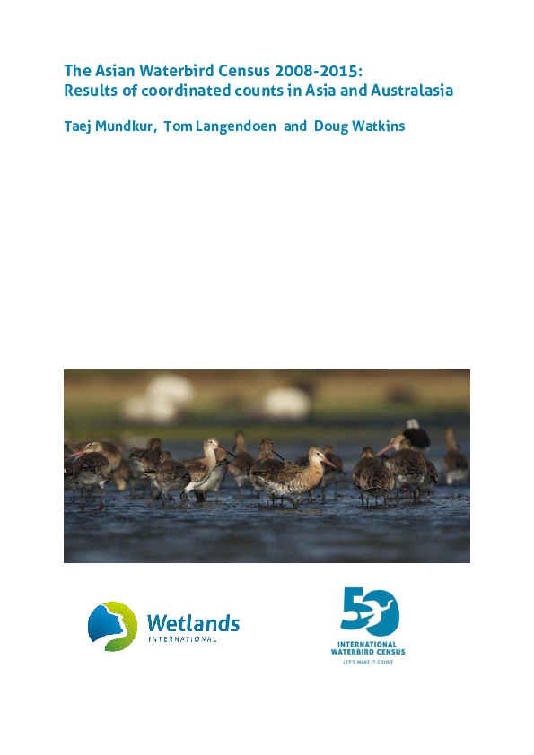 (PDF) The Asian Waterbird Census 2008-2015: Results of coordinated ...